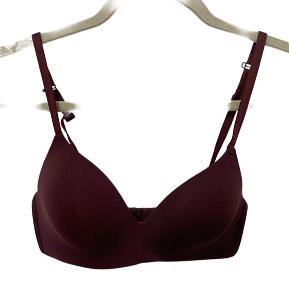 Auden | Intimates & Sleepwear | Auden The Bliss Dark Red Wireless Bra ...